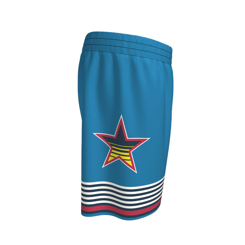 NBA All Star '25 Inspired Core Basketball Shorts Blue Team Design Your ...
